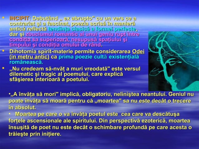 Analiza la oda in metru antic | PPT