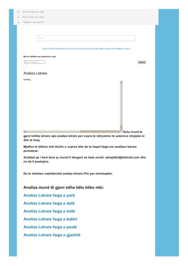 Analiza letrare | PDF