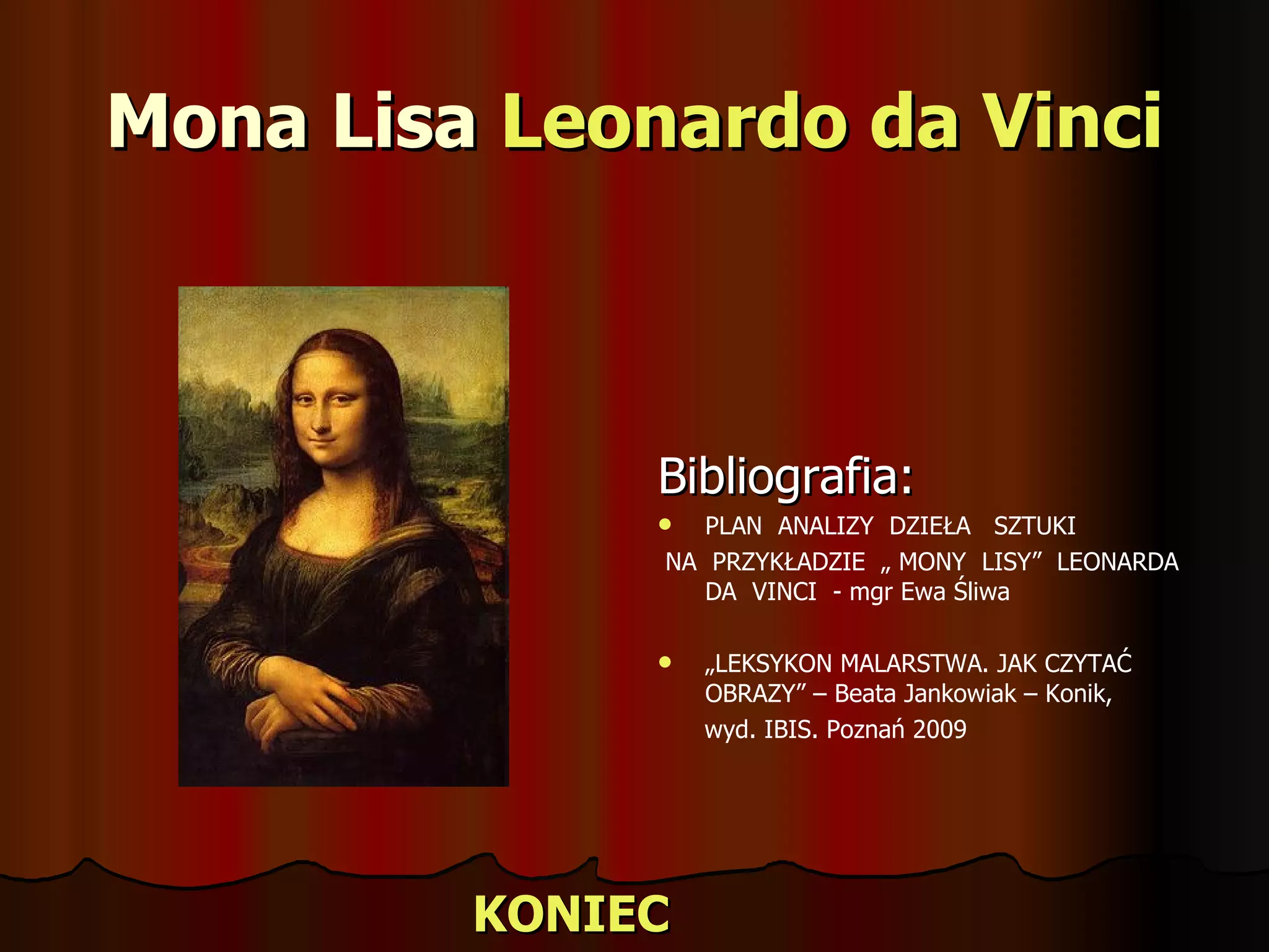 Analiza obrazu Mona Lisa | PPT