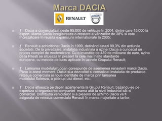 Dacia Analiza | PPTX