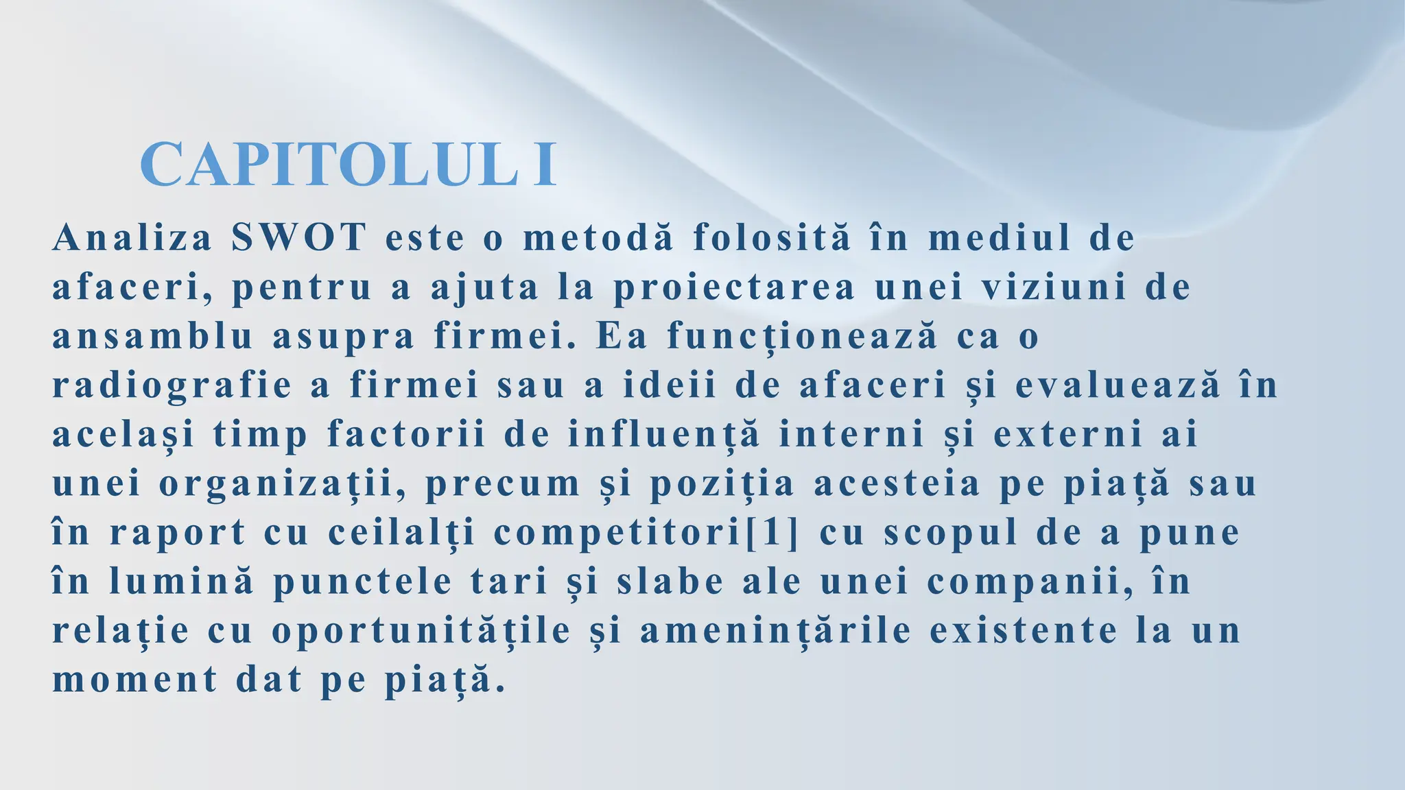 Analiza SWOT.-prezentare si studiu de caz | PPTX