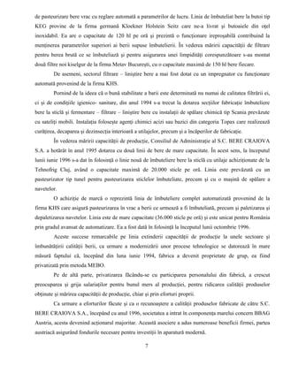 Analiza Swot A S C Bere Craiova S A | DOC