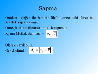 Standart Sapma Formül örneği