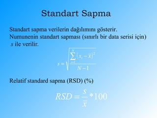 Standart Sapma Formül örneği