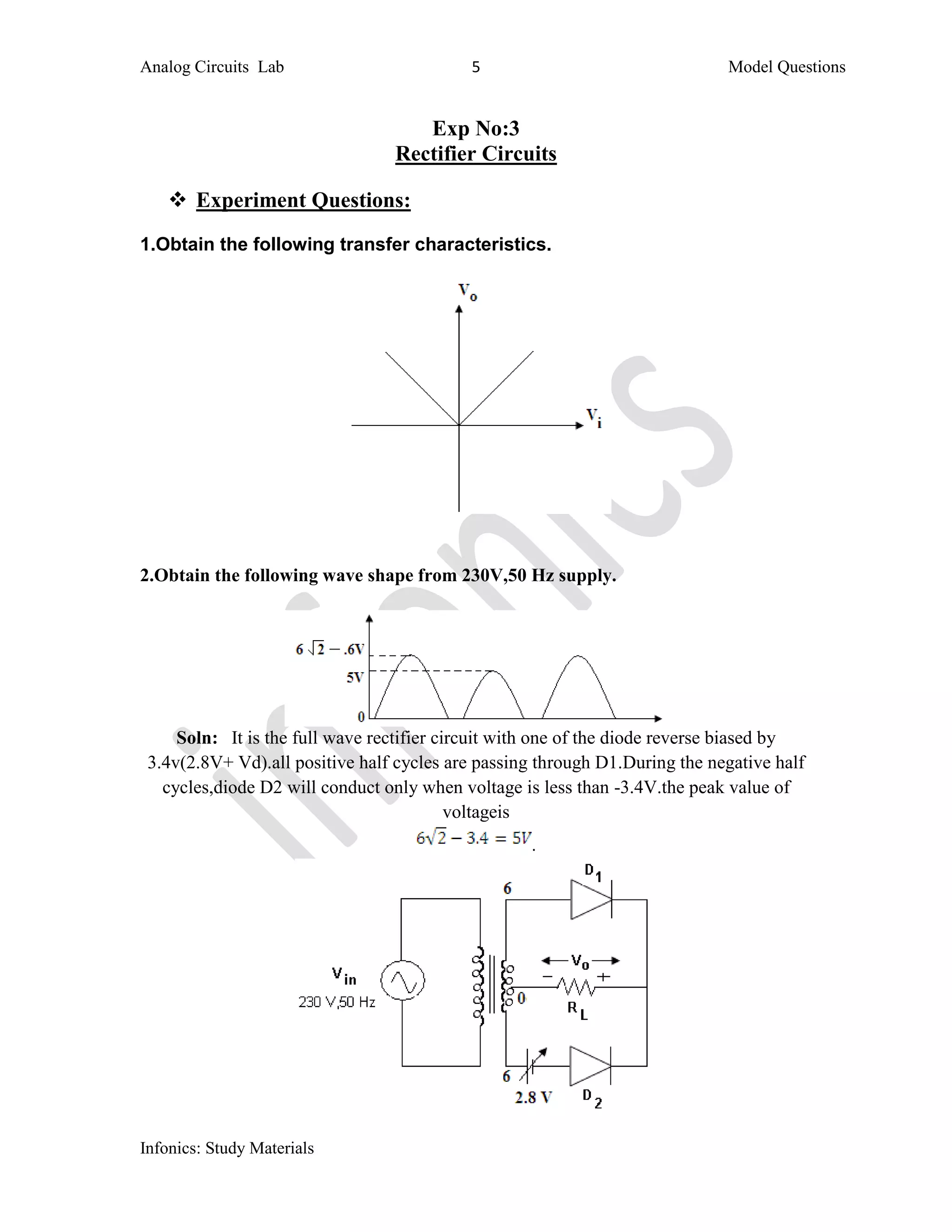 Analog circuits-lab-possible-viva-questions | PDF