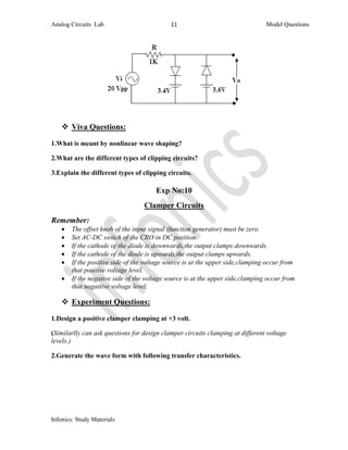 Analog circuits-lab-possible-viva-questions | PDF