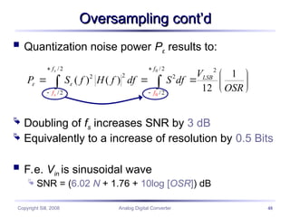 Analog to Digital Converter characteristics | PPT