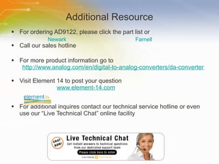 AD9122 - Dual, 16-Bit, 1200 MSPS, TxDAC | PPT