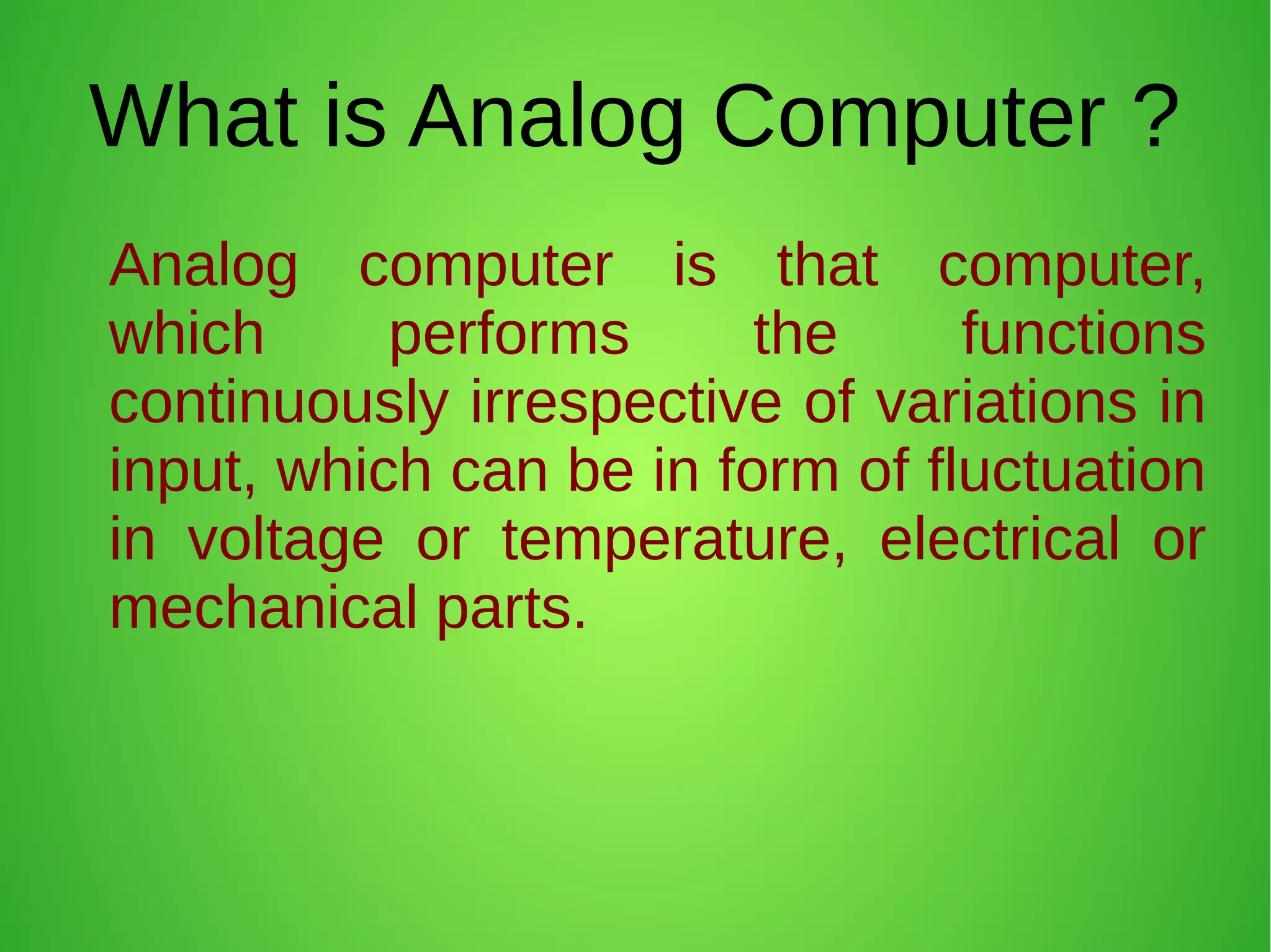 Analog and digital | ODP | Computing | Technology & Computing