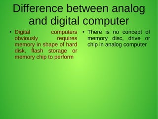 Analog and digital | ODP