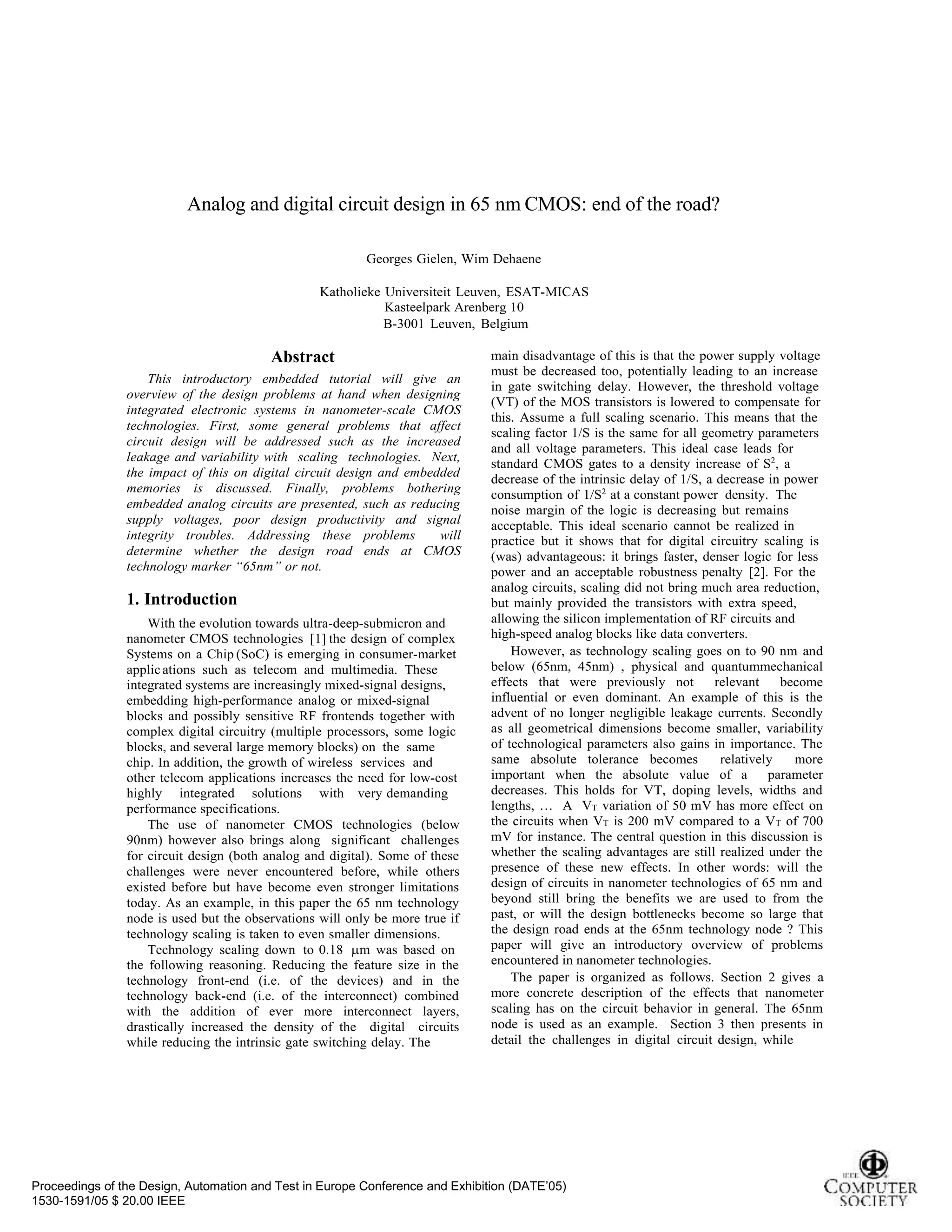 Analog and digital circuit design in 65 nm CMOS end of the road.docx