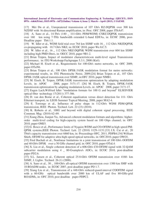 Analog and digital modulation formats of optical fiber communication within and beyond | PDF