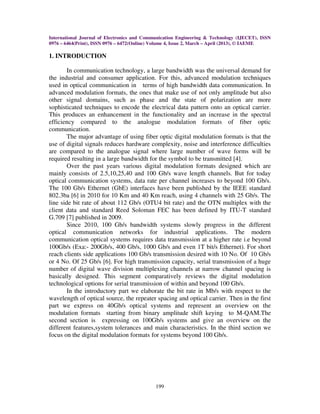Analog and digital modulation formats of optical fiber communication within and beyond | PDF