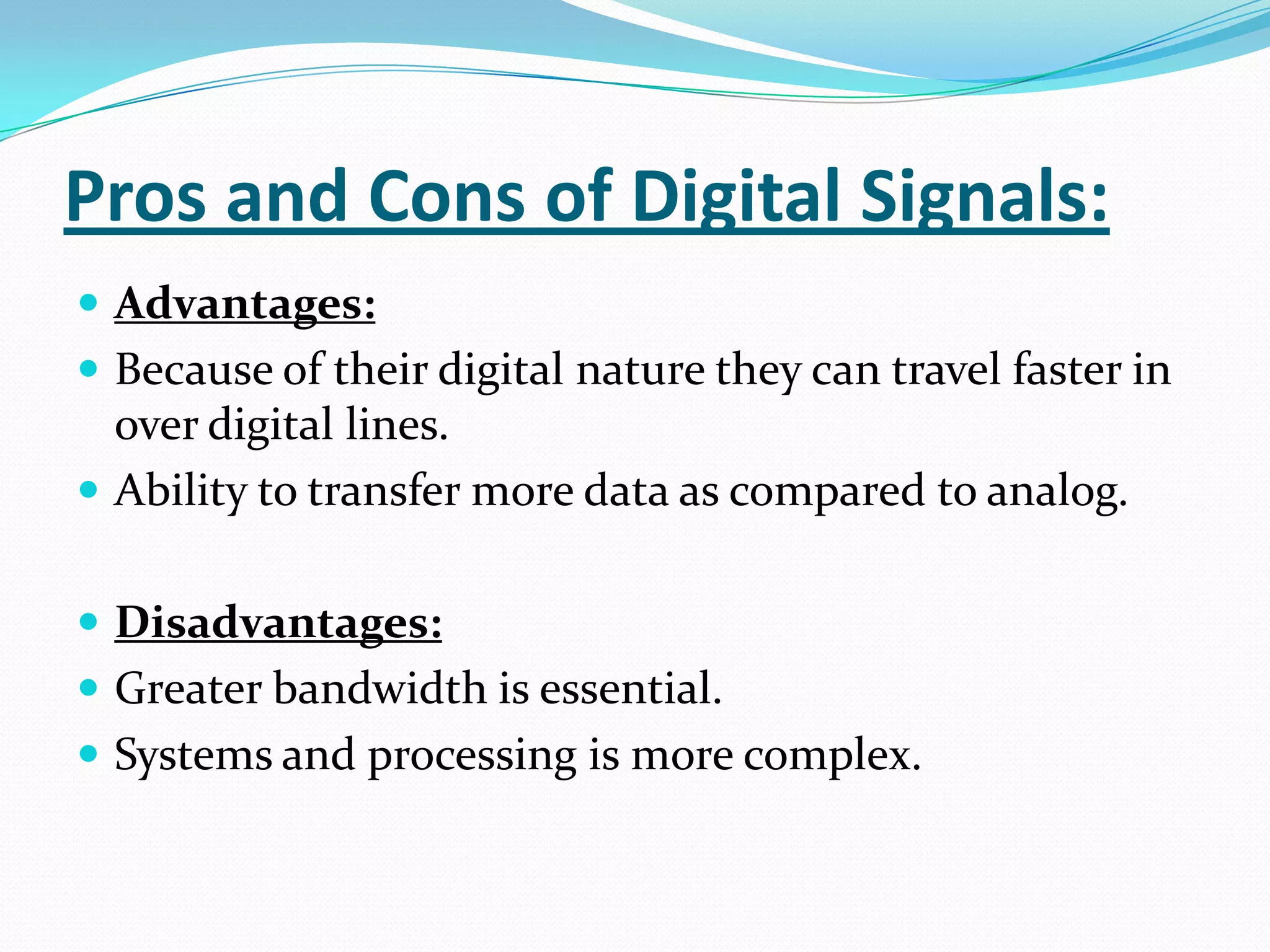 Analog and digital signals | PPTX