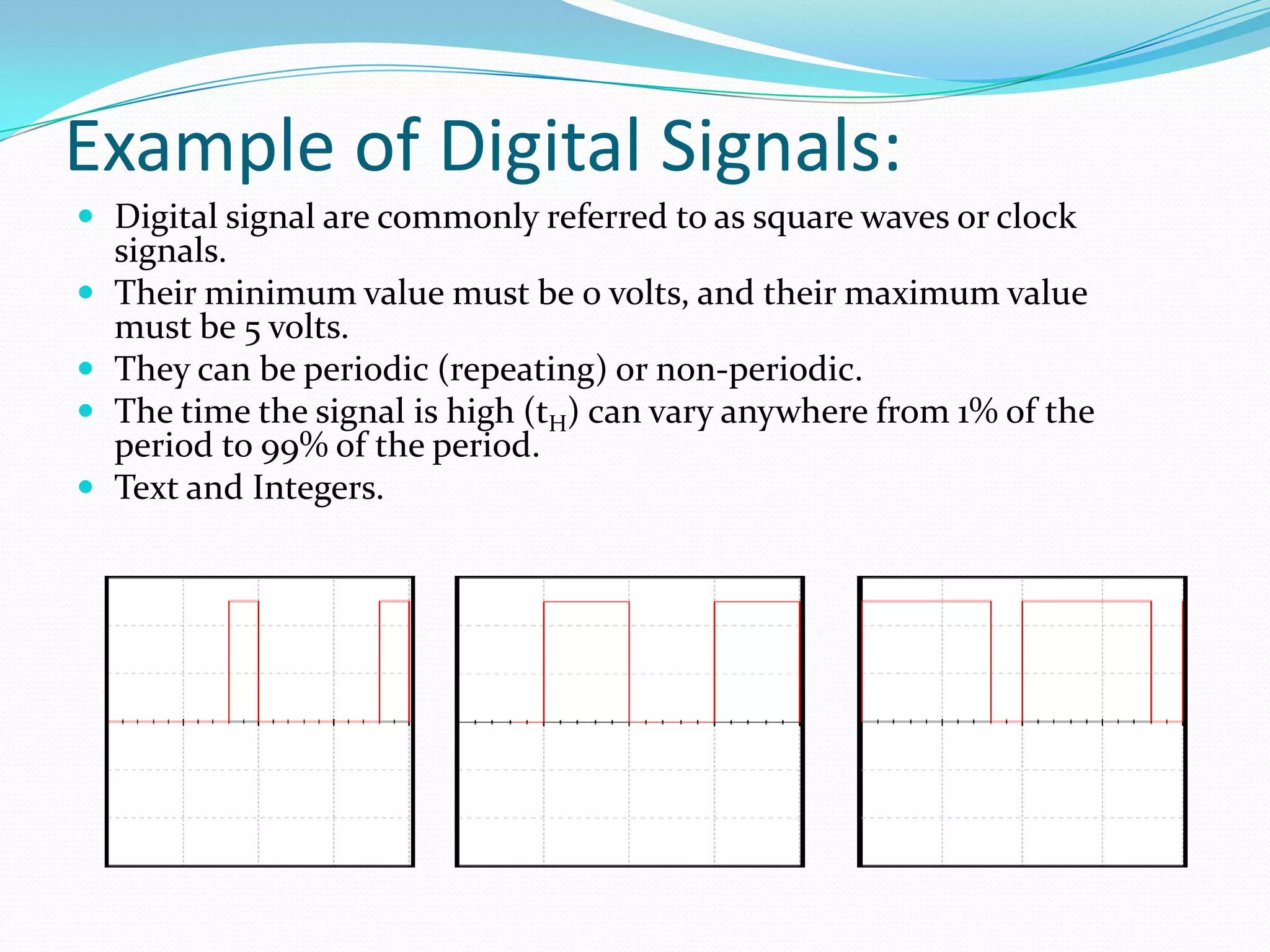 Analog and digital signals | PPTX