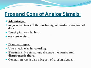 Analog and digital signals | PPTX