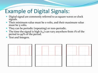 Analog and digital signals | PPTX