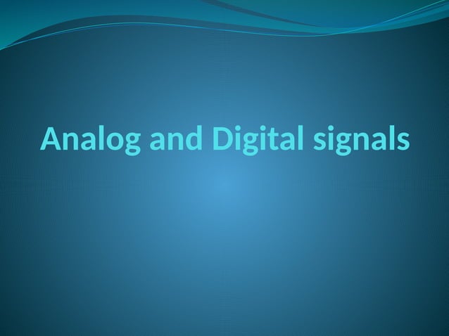 Data communication analog and Digital signals.pptx