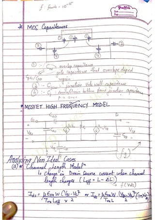 Analog and Digital VLSI Design Notes - Akshansh | PDF
