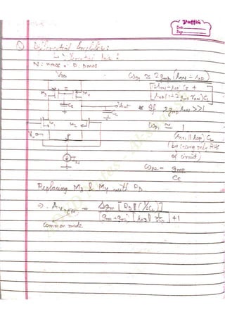 Analog and Digital VLSI Design Notes - Akshansh | PDF