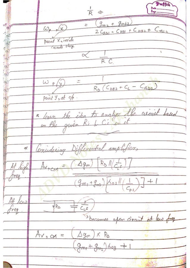Analog and Digital VLSI Design Notes - Akshansh | PDF
