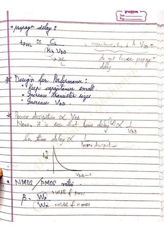 Analog and Digital VLSI Design Notes - Akshansh | PDF