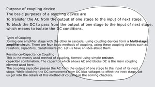 analog circuit presentation of multistage transistor | PPTX