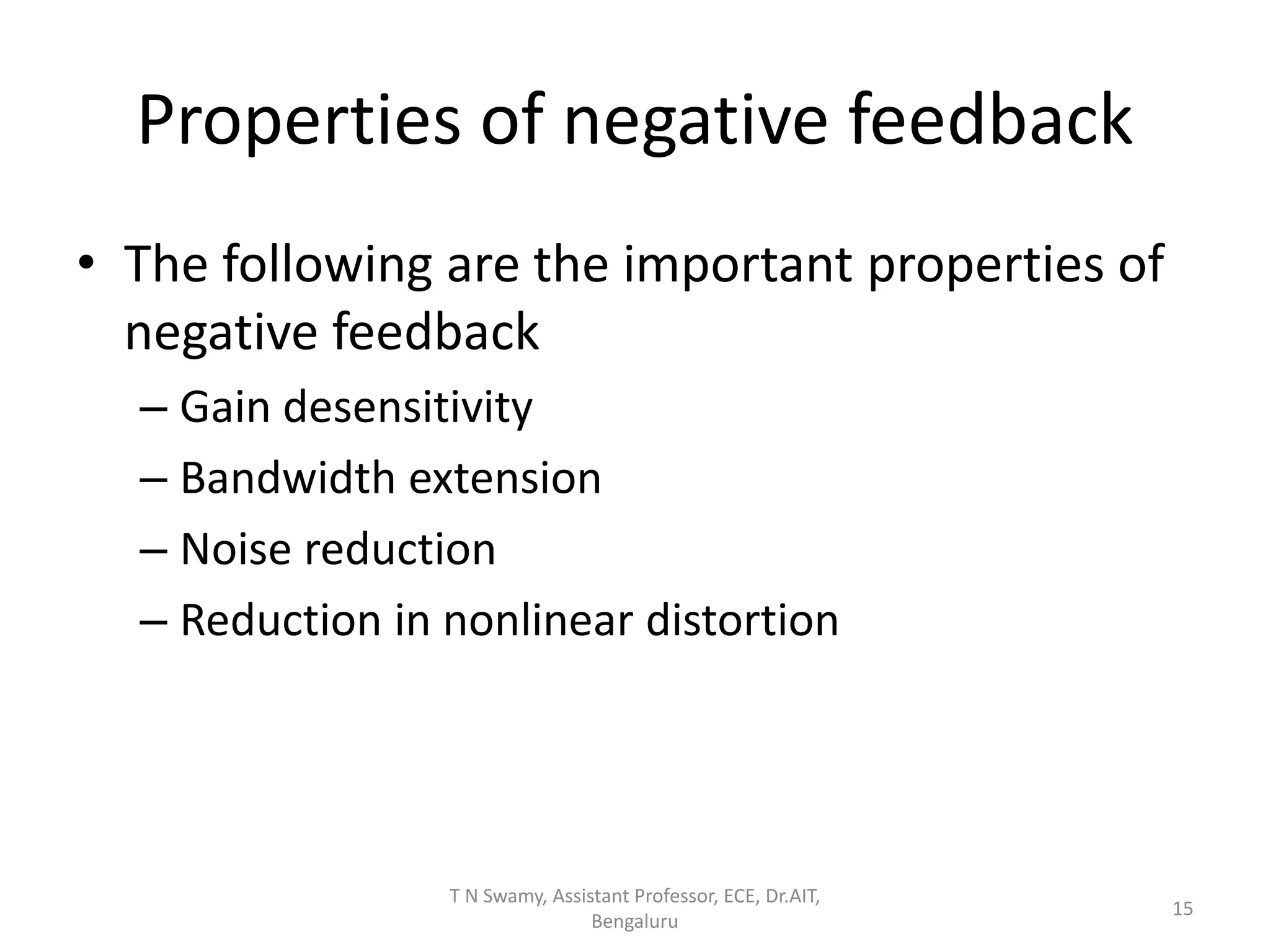 Feedback amplifiers, Power Amplifiers, Oscillators | PPTX