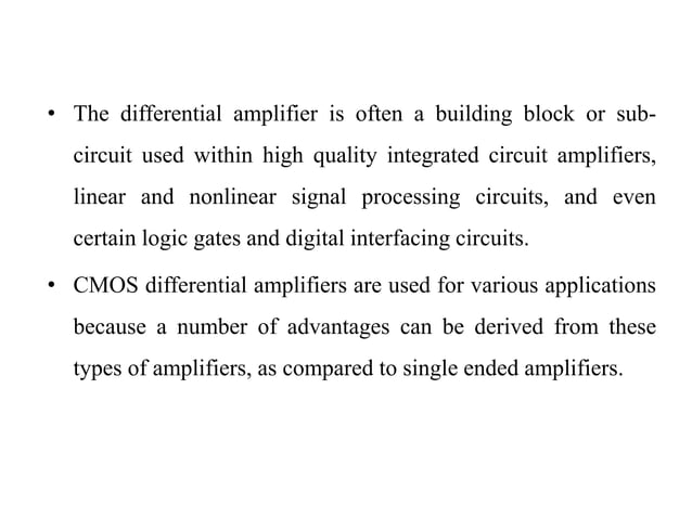 Analog CMOS design | PPT