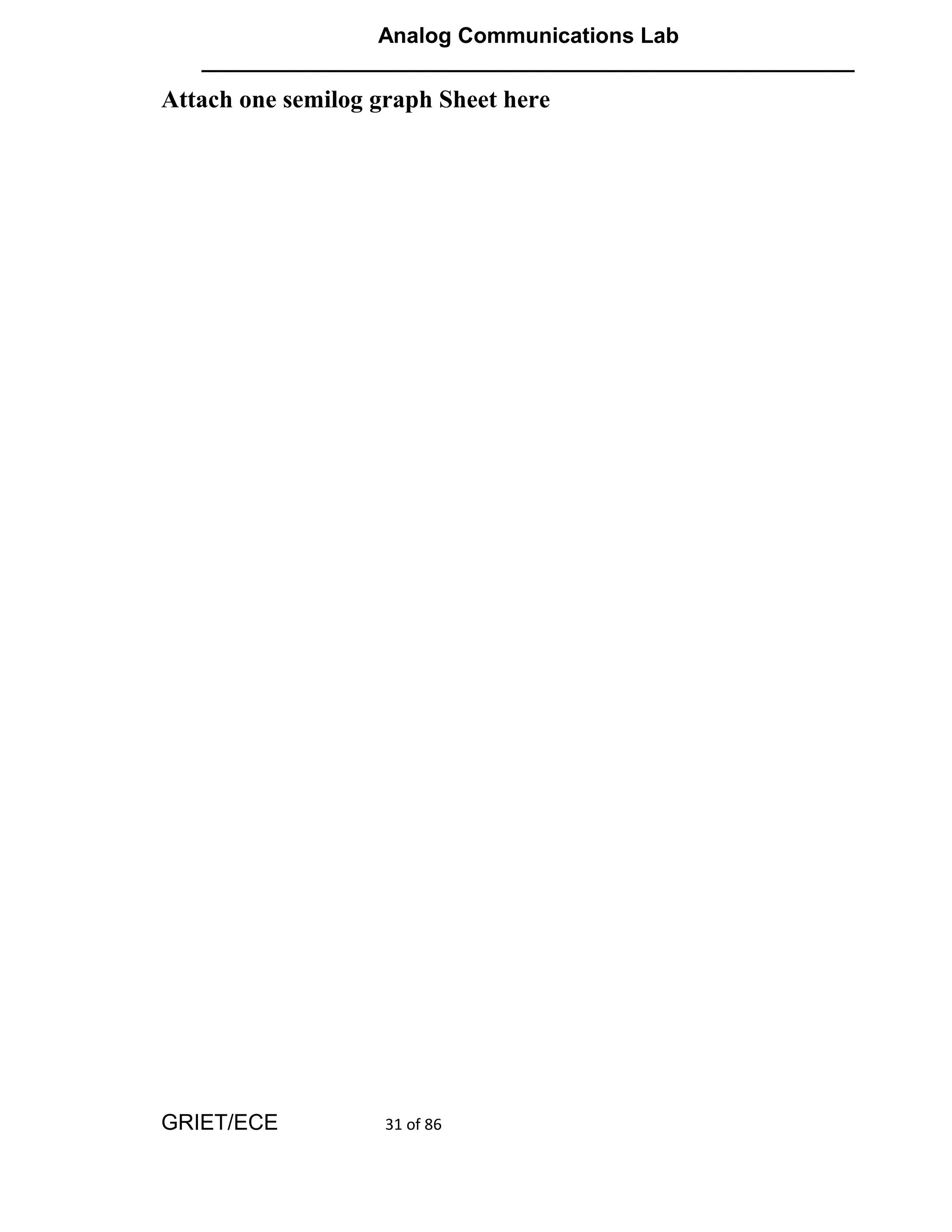 Analog comm lab manual | DOC