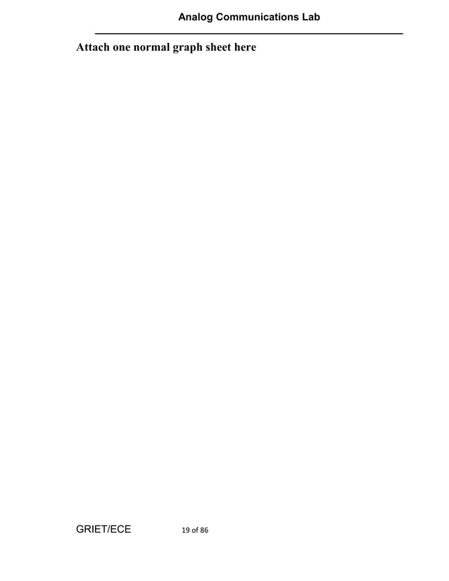 Analog comm lab manual | DOC