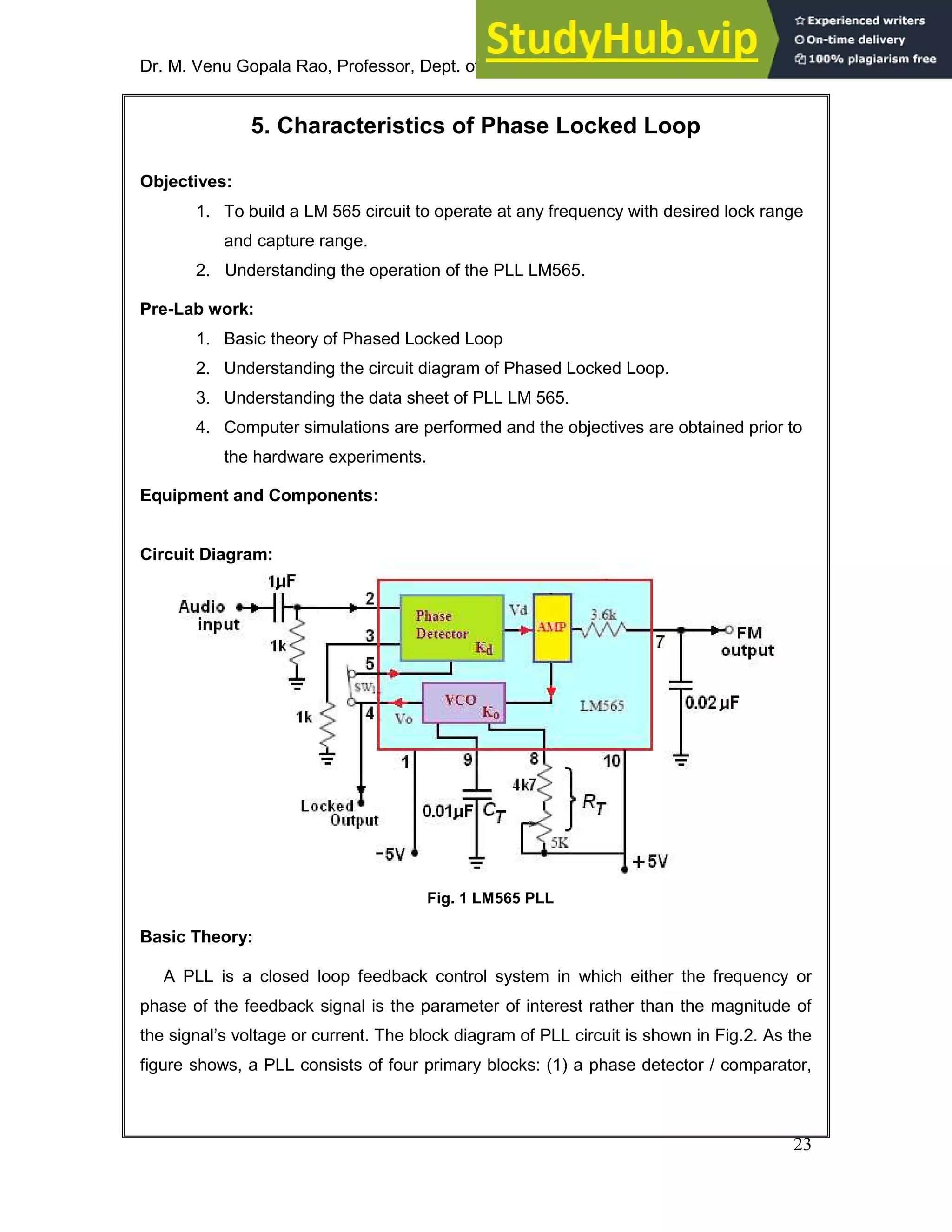 Analog Communications Lab Laboratory Manual | PDF