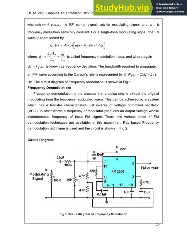 Analog Communications Lab Laboratory Manual | PDF