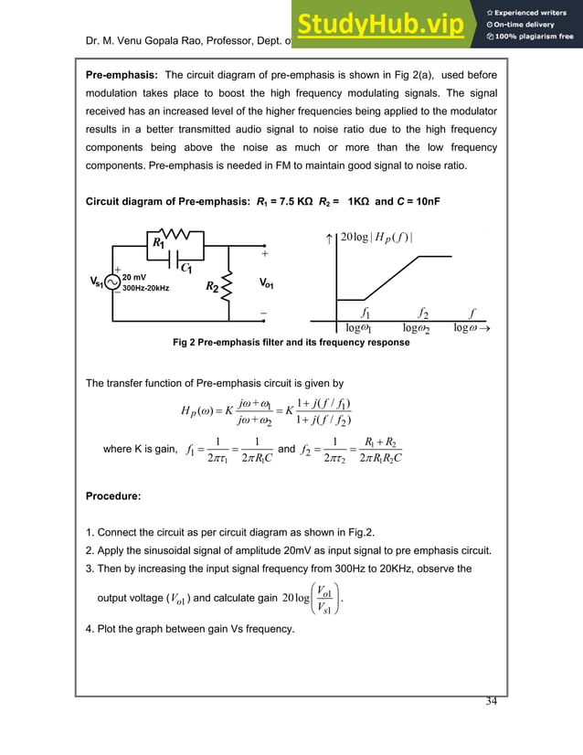 Analog Communications Lab Laboratory Manual | PDF