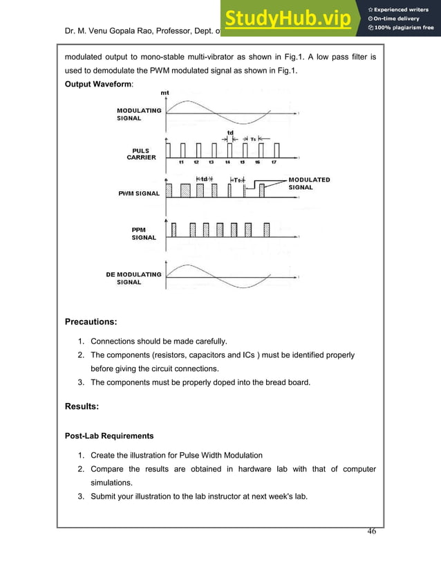 Analog Communications Lab Laboratory Manual | PDF