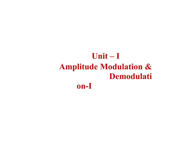 ANALOG COMMUNICATIONS including AM, FM modulation | PPT