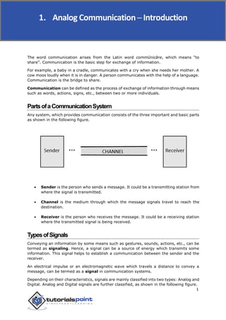 Analog communication tutorial | PDF