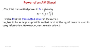 analog data to analog signal - data communication | PPTX