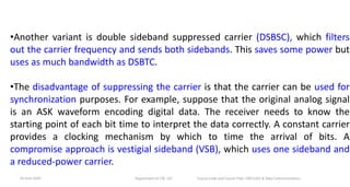 analog data to analog signal - data communication | PPTX