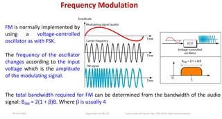 analog data to analog signal - data communication | PPTX