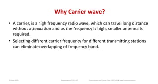 analog data to analog signal - data communication | PPTX
