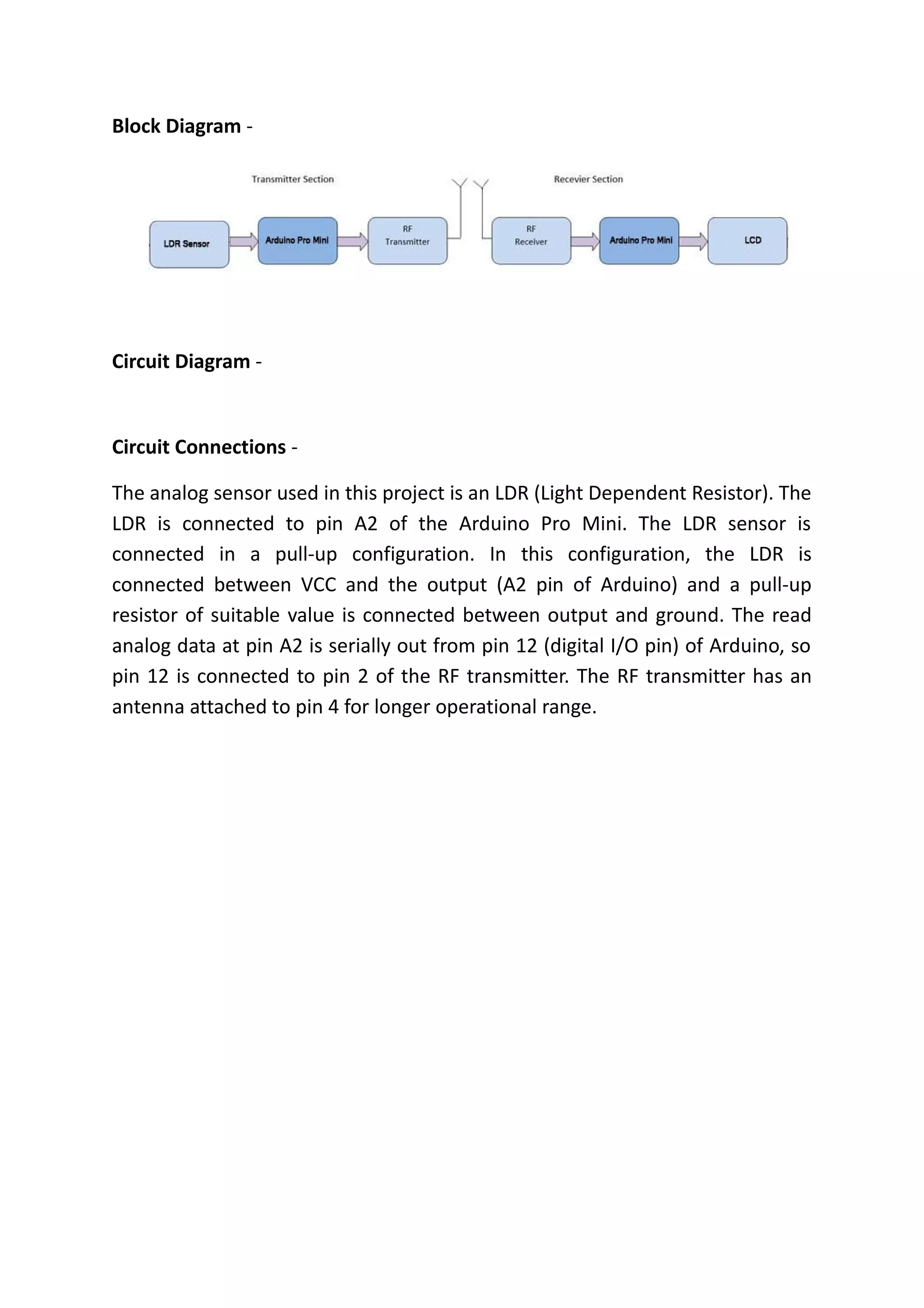 Analog Data Transmission On Rf Module Using Arduino Pdf