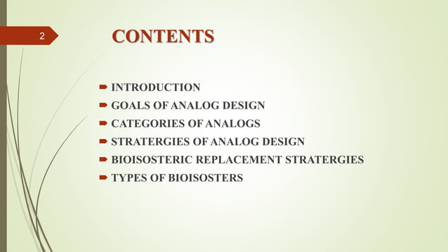 analog design.pptx | Chemistry | Science