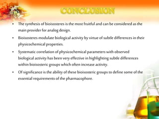 Analog design bioisosterism | PPTX