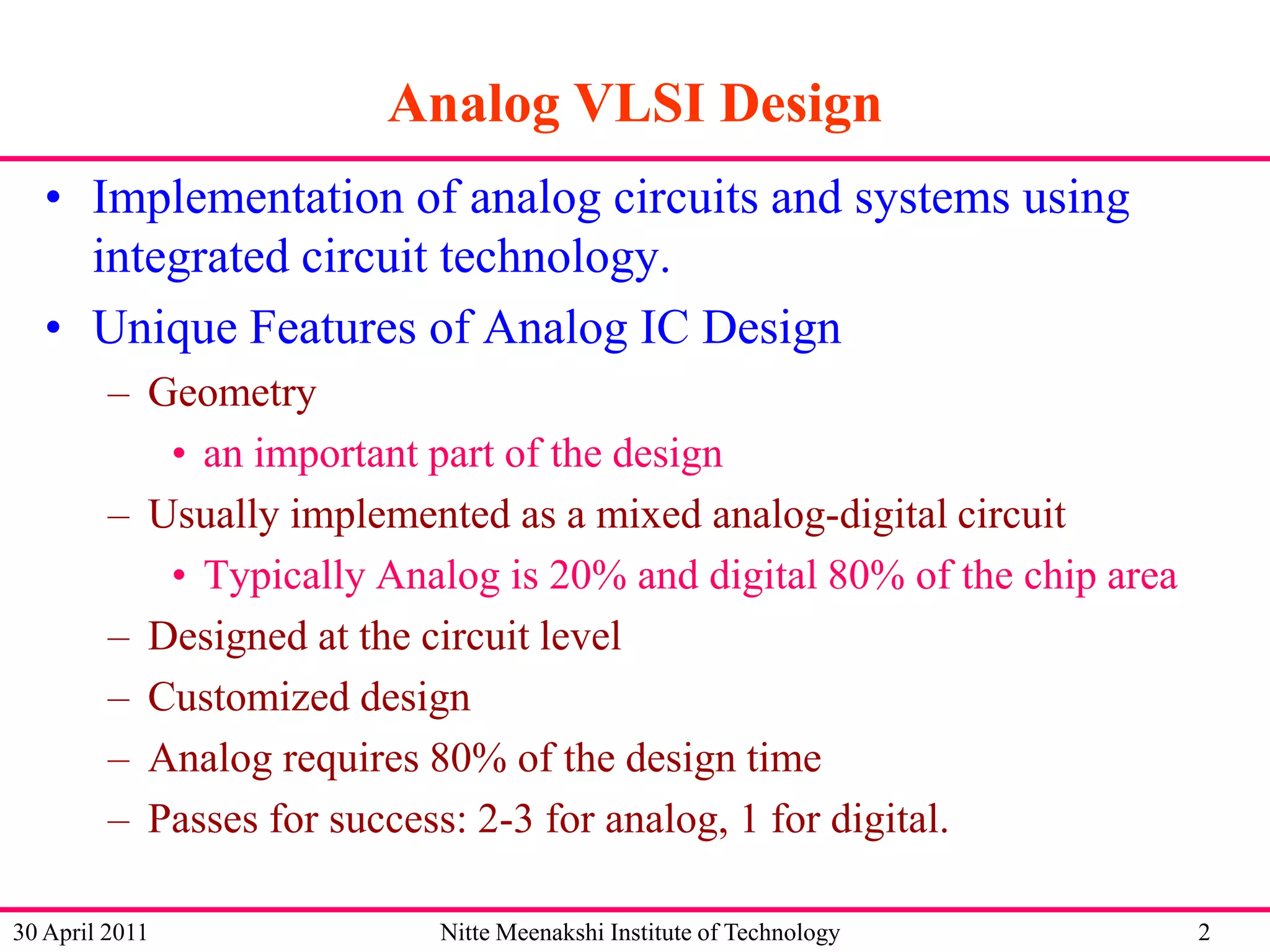 Analog Layout design | PDF
