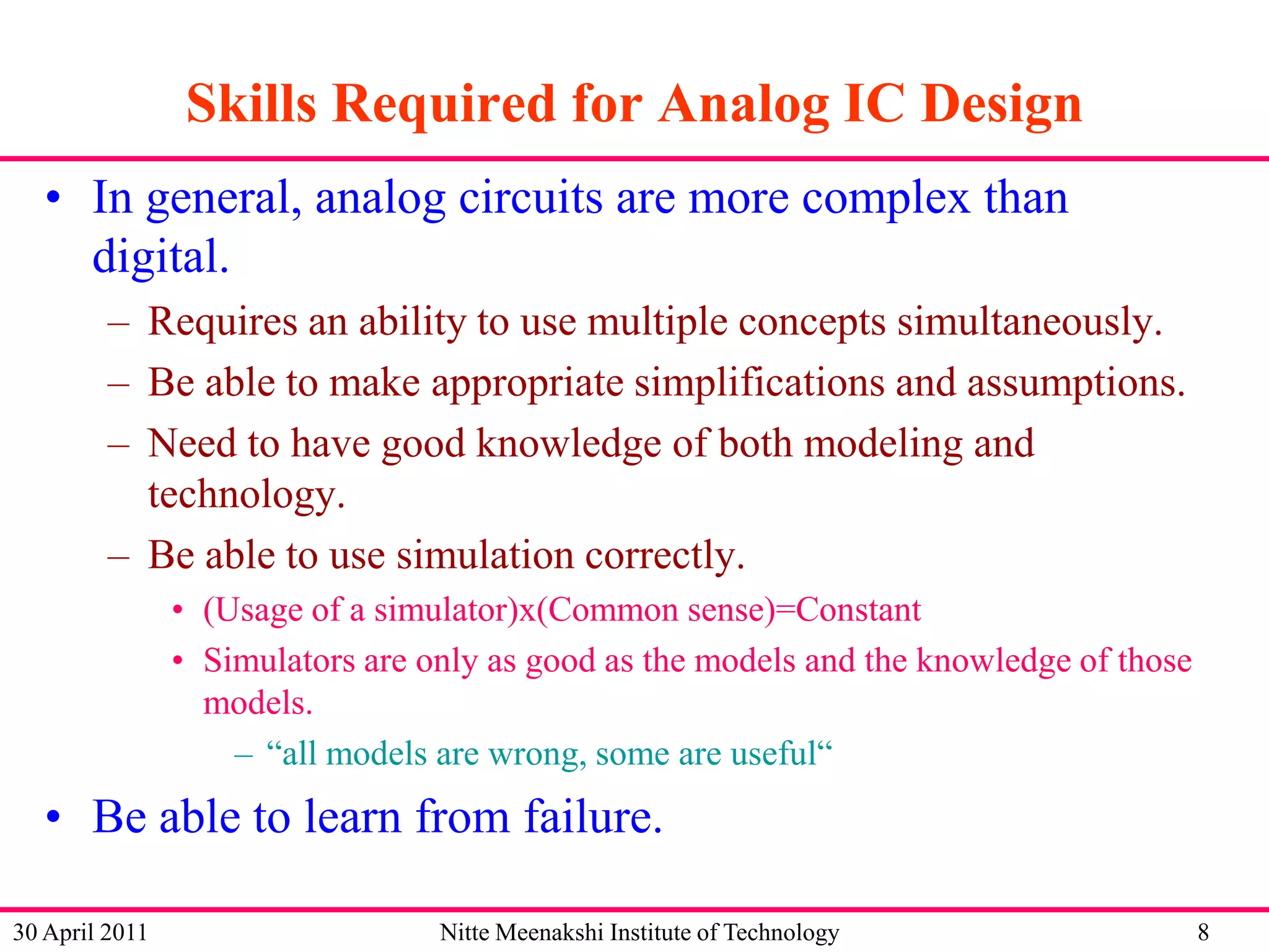 Analog Layout design | PDF