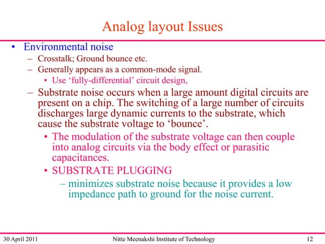 Analog Layout design | PDF