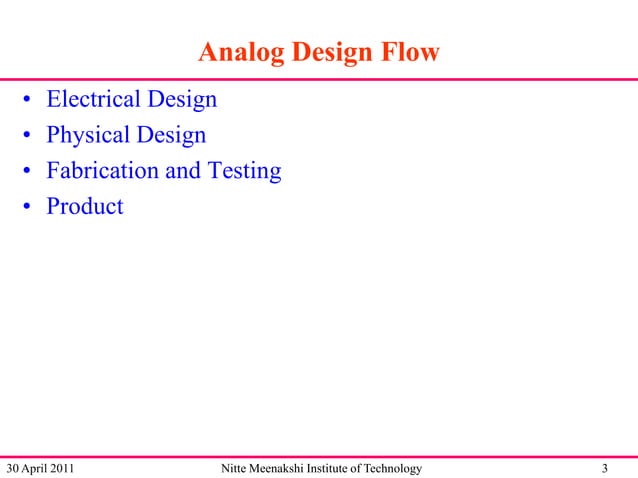 Analog Layout design | PDF