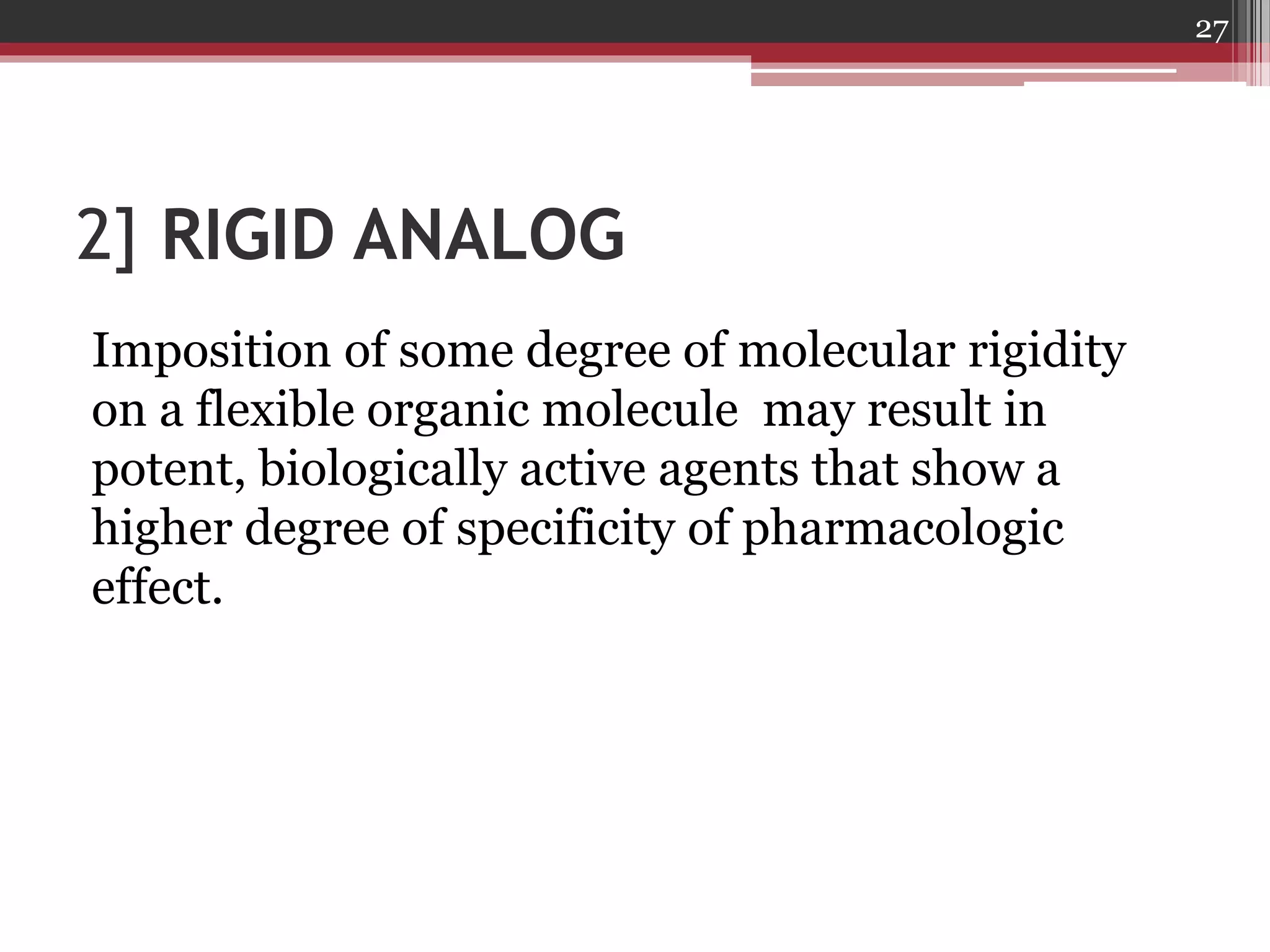 Analog design medicinal chemistry | PPTX