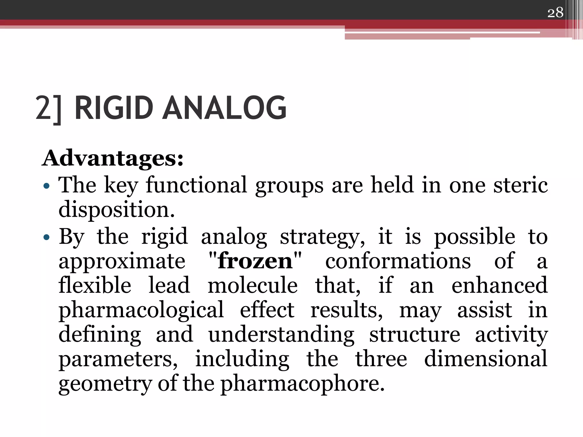 Analog design medicinal chemistry | PPTX